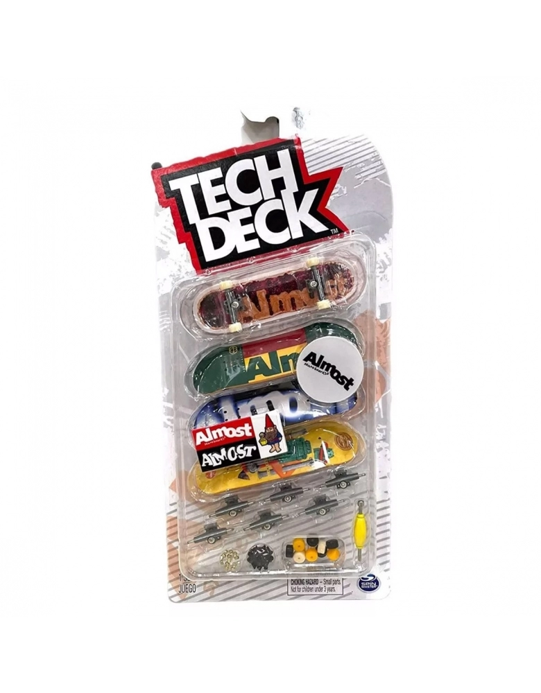 TECH DECK SKATE DE DEDO ULTRA DLX PACK COM 4 SORTIDO