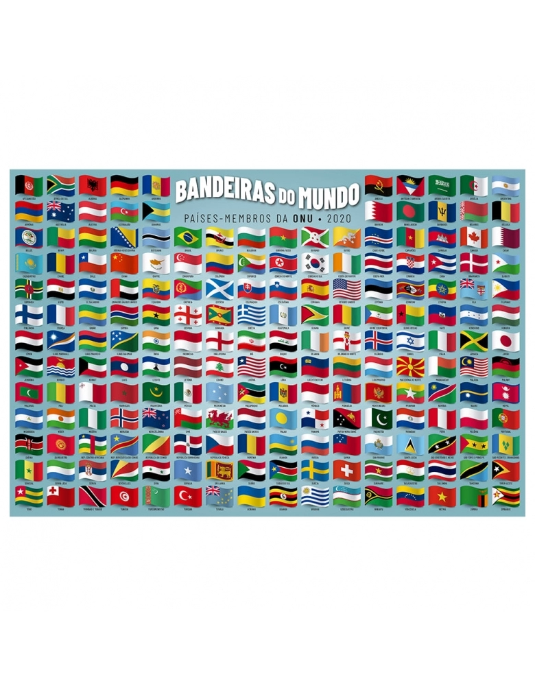 P. 200 PÇ BANDEIRAS DO MUNDO